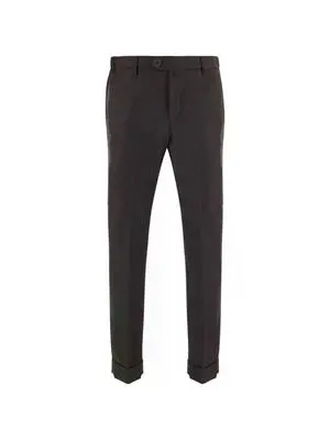 Jacob Cohen Pressed-crease Turn-up Trousers - Brown