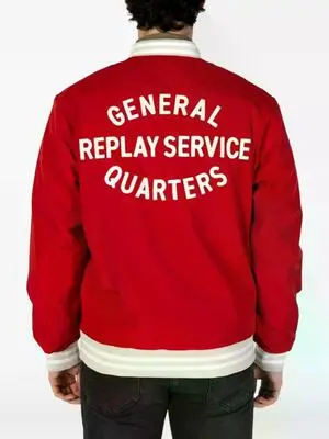 REPLAY Logo-patch Bomber Jacket
