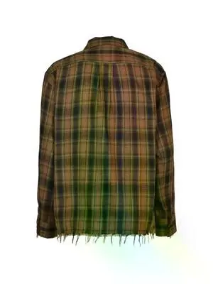CEDARWOOD Echo Frayed Flannel Shirt