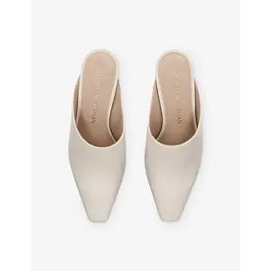 STUART WEITZMAN Stassi 50 Leather Heeled Mules