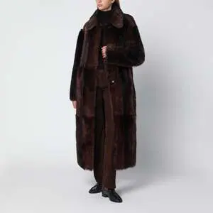 ARMA Verena Long Coat In Shearling Leather