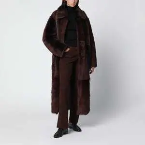 ARMA Verena Long Coat In Shearling Leather