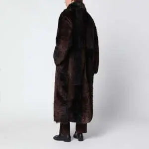 ARMA Verena Long Coat In Shearling Leather