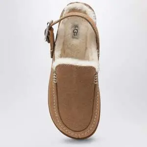 UGG Goldenstar Evelina Chestnut Suede Sabot