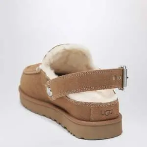 UGG Goldenstar Evelina Chestnut Suede Sabot