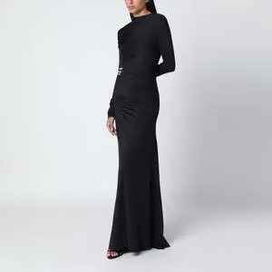 Victoria Beckham Long Dress With Draped Shoulders