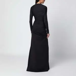 Victoria Beckham Long Dress With Draped Shoulders