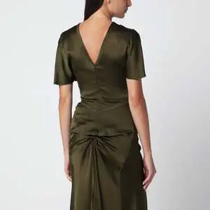Victoria Beckham Bela Crepe Satin Top