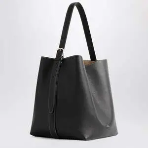 TOTEME Medium Tote Bag In Grained Leather - Black