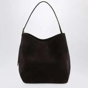 TOTEME Espresso Medium Suede Tote Bag