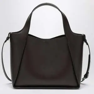Stella McCartney Chocolate Vegan Leather Shoulder Tote Bag