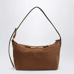 Miu Miu Bowling Bag In Suede, Cocoa