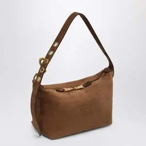 Miu Miu Bowling Bag In Suede, Cocoa