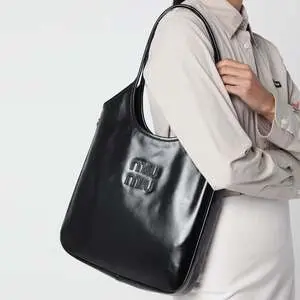Miu Miu Ivy Bag In Calfskin - Black