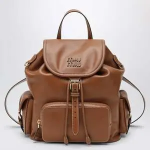 Miu Miu Cognac Calfskin Backpack