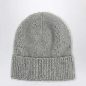 Miu Miu Beanie In Mohair Blend - Grey