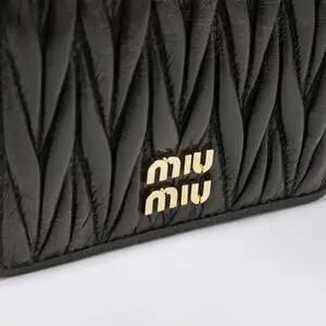 Miu Miu Small Caffè Wallet In Quilted Nappa Leather