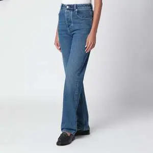 Bottega Veneta Jeans With Leather Pocket, Medium