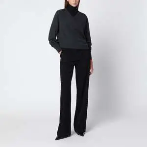Gucci Dark Cashmere V-neck Sweater