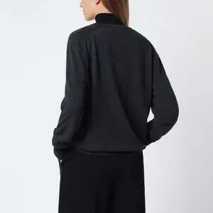 Gucci Dark Cashmere V-neck Sweater