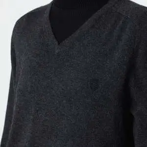 Gucci Dark Cashmere V-neck Sweater
