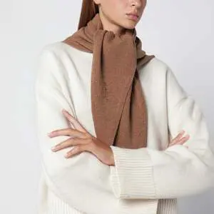 Chloé Iconic Camel Wool Triangle Scarf