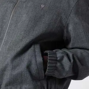 AMI Paris Carbon Padded Jacket In Virgin Wool