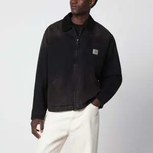 Carhartt Work In Progress Og Detroit Cotton Denim Jacket - Black