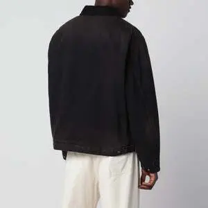 Carhartt Work In Progress Og Detroit Cotton Denim Jacket - Black