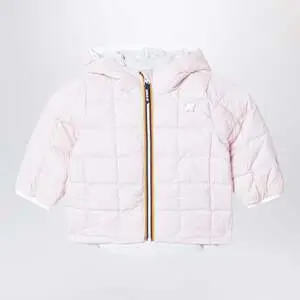 K-WAY White/pink Jack Thermo Reversible Jacket