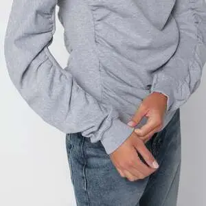 JW Anderson Gray Mélange Sweatshirt In Cotton - Grey