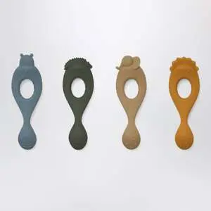 LIEWOOD Liva Set Of 4 Silicone Spoons - Multicolor