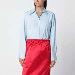 Prada Cielo Shirt In Cotton Poplin