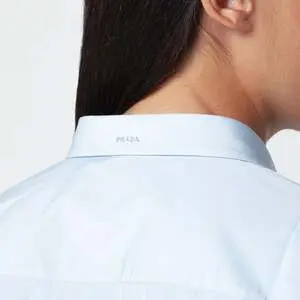 Prada Cielo Shirt In Cotton Poplin