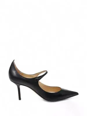 FRANCESCO RUSSO Pointed-toe Mary Jane Pumps - Black