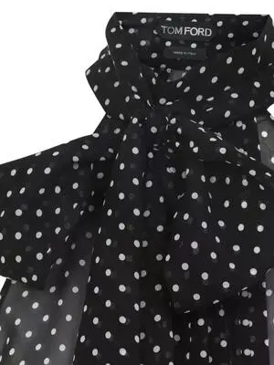 TOM FORD Polka-dot Halterneck Blouse