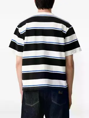 NEIGHBORHOOD Striped Logo-print T-shirt