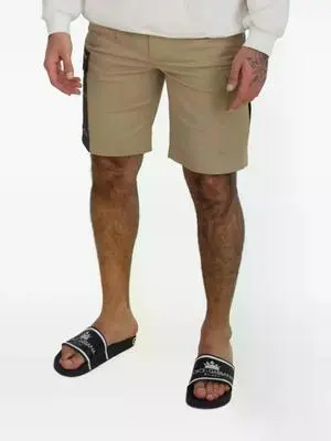 Dolce & Gabbana Panelled Logo-print Cargo Shorts - Neutrals