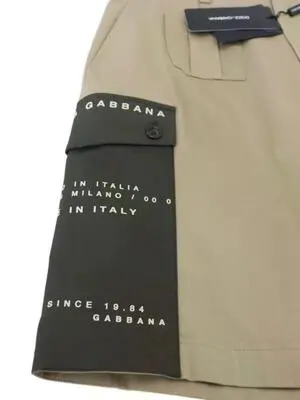 Dolce & Gabbana Panelled Logo-print Cargo Shorts