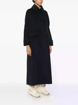 Aspesi Double-breasted Button-up Coat - Blue