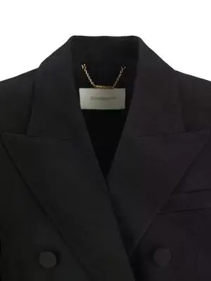 Zimmermann Lace-trim Double-breasted Blazer