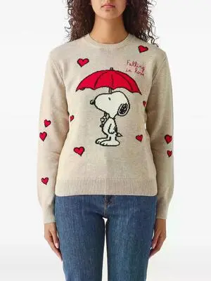 MC2 SAINT BARTH X Peanuts Intarsia-knit Sweater - Neutrals