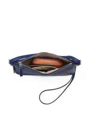 Shinola Small Bixby Accordion-style Leather Crossbody Bag - Blue