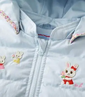 MIKI HOUSE Down Embroidered Puffer Jacket