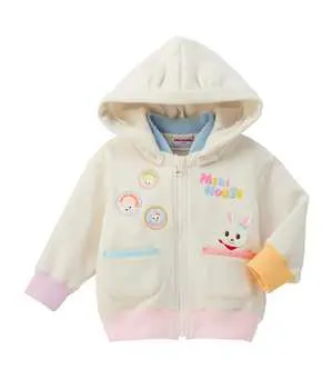 MIKI HOUSE Appliqué Hooded Bomber Jacket