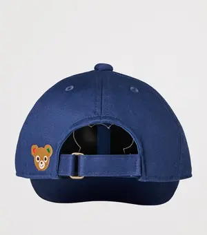 MIKI HOUSE Cotton Logo Baseball Cap
