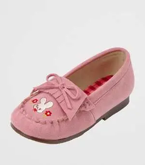 MIKI HOUSE Embroidered Loafers