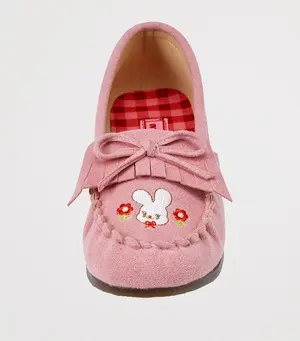 MIKI HOUSE Embroidered Loafers