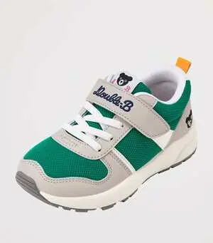 MIKI HOUSE Mesh Double-b Sneakers - Grey