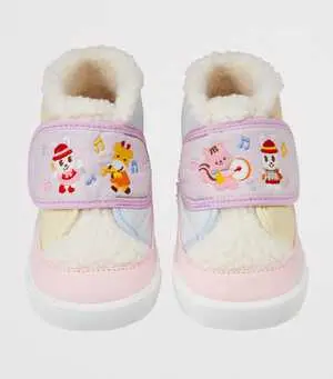 MIKI HOUSE Embroidered Velcro Sneakers